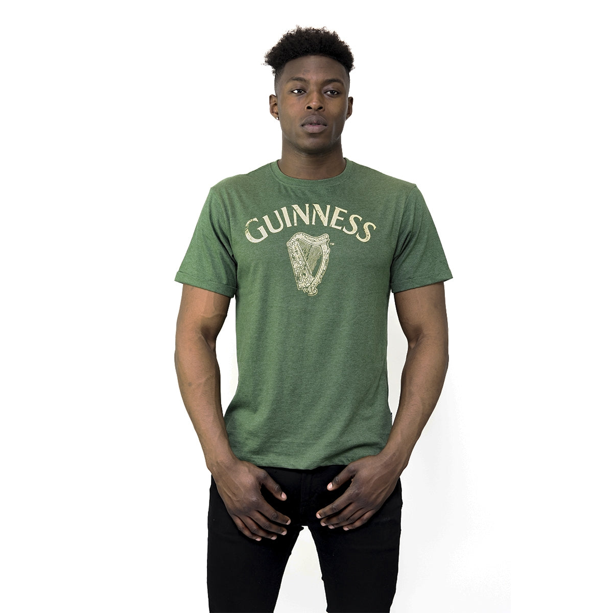 Shop Green Vintage Heathered Harp Tee | The James Trading Group