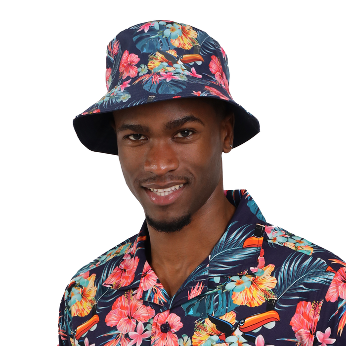 Guinness Toucan Hawaiian Reversible Bucket Hat
